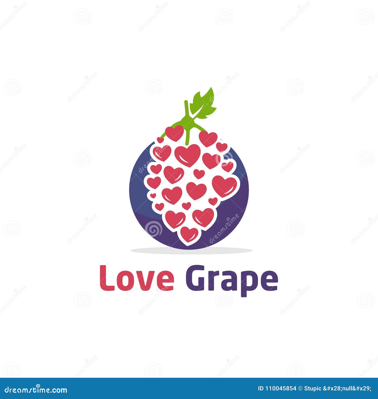 Creative Grape Logo Vector Art Logo Stock Illustration - Illustration ...