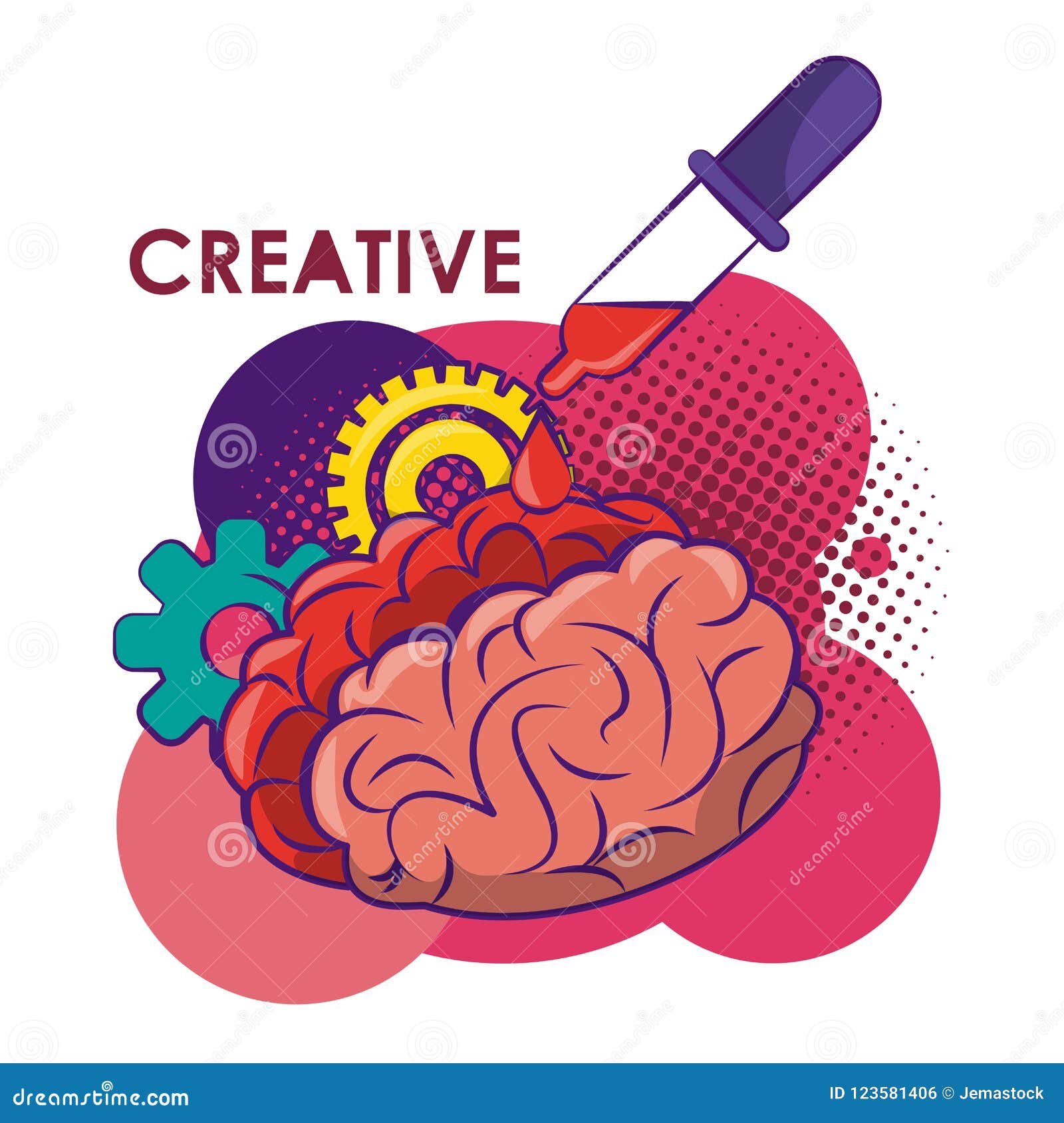 Creative graphic design stock vector. Illustration of decision - 123581406