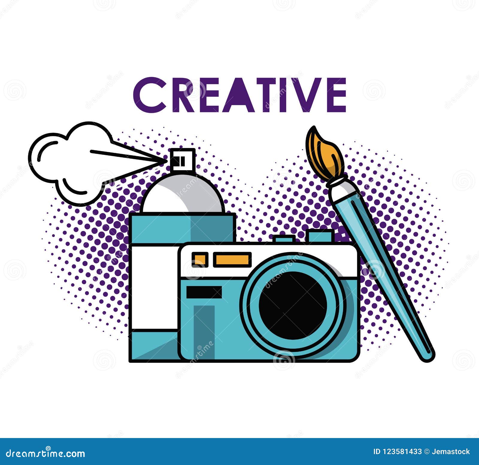 Creative graphic design stock vector. Illustration of drawing - 123581433