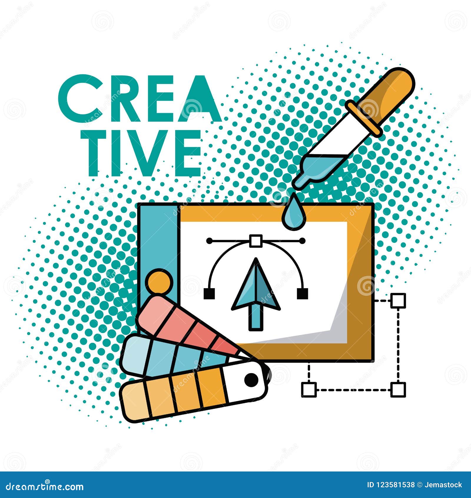 Creative graphic design stock vector. Illustration of creative - 123581538