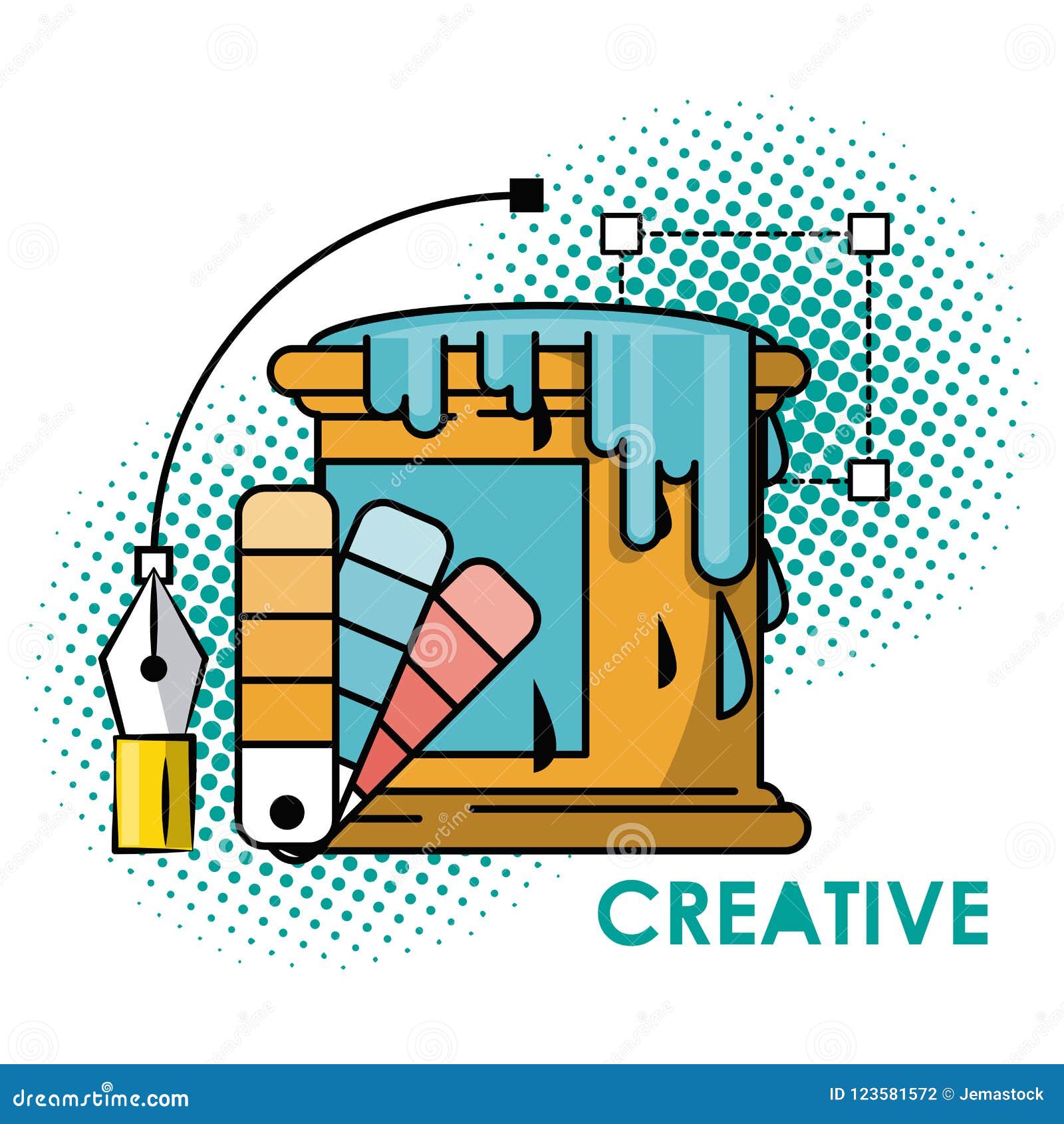 Creative graphic design stock vector. Illustration of template - 123581572