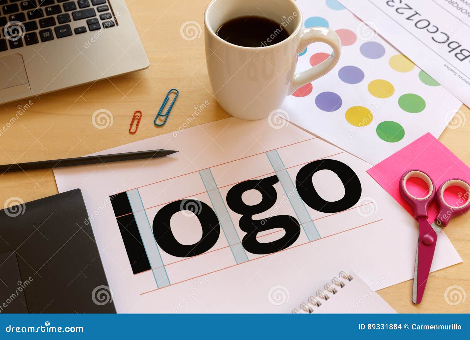 Creative Graphic Designer Desk Stock Photo - Image of office, designer ...