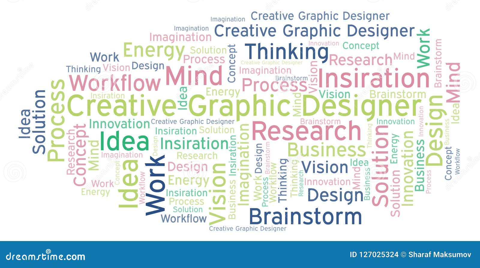 Creative Graphic Designer Word Cloud, Made with Text only. Stock ...