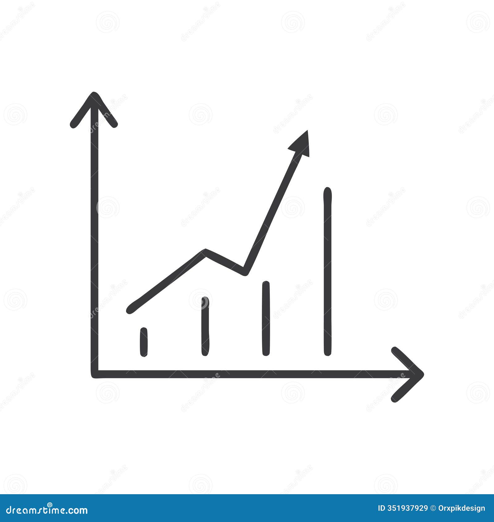 Creative Line Graph Graphic Stock Vector - Illustration of design ...