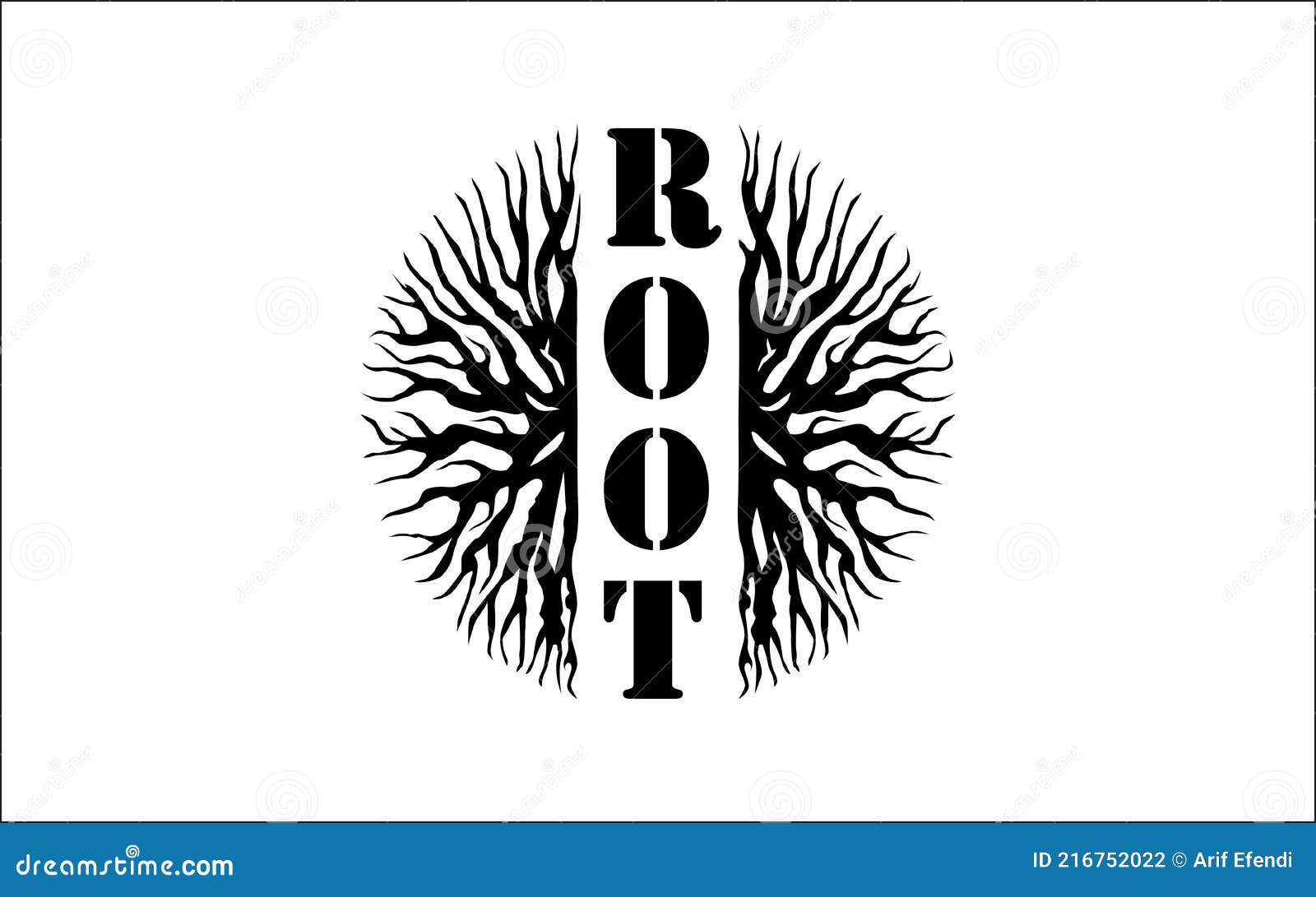 Creative Graphic Vector of Green Root on White Background Logo Design ...