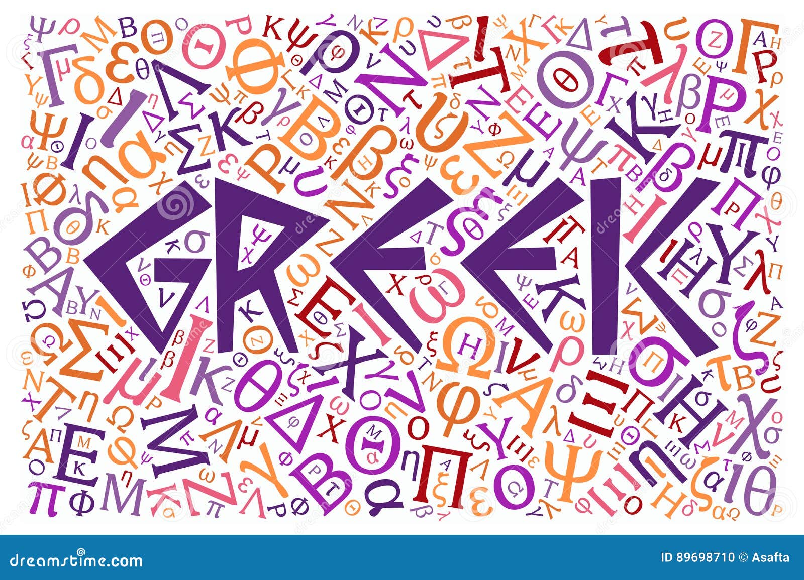 Creative Greek Alphabet Texture Background Stock Illustration ...