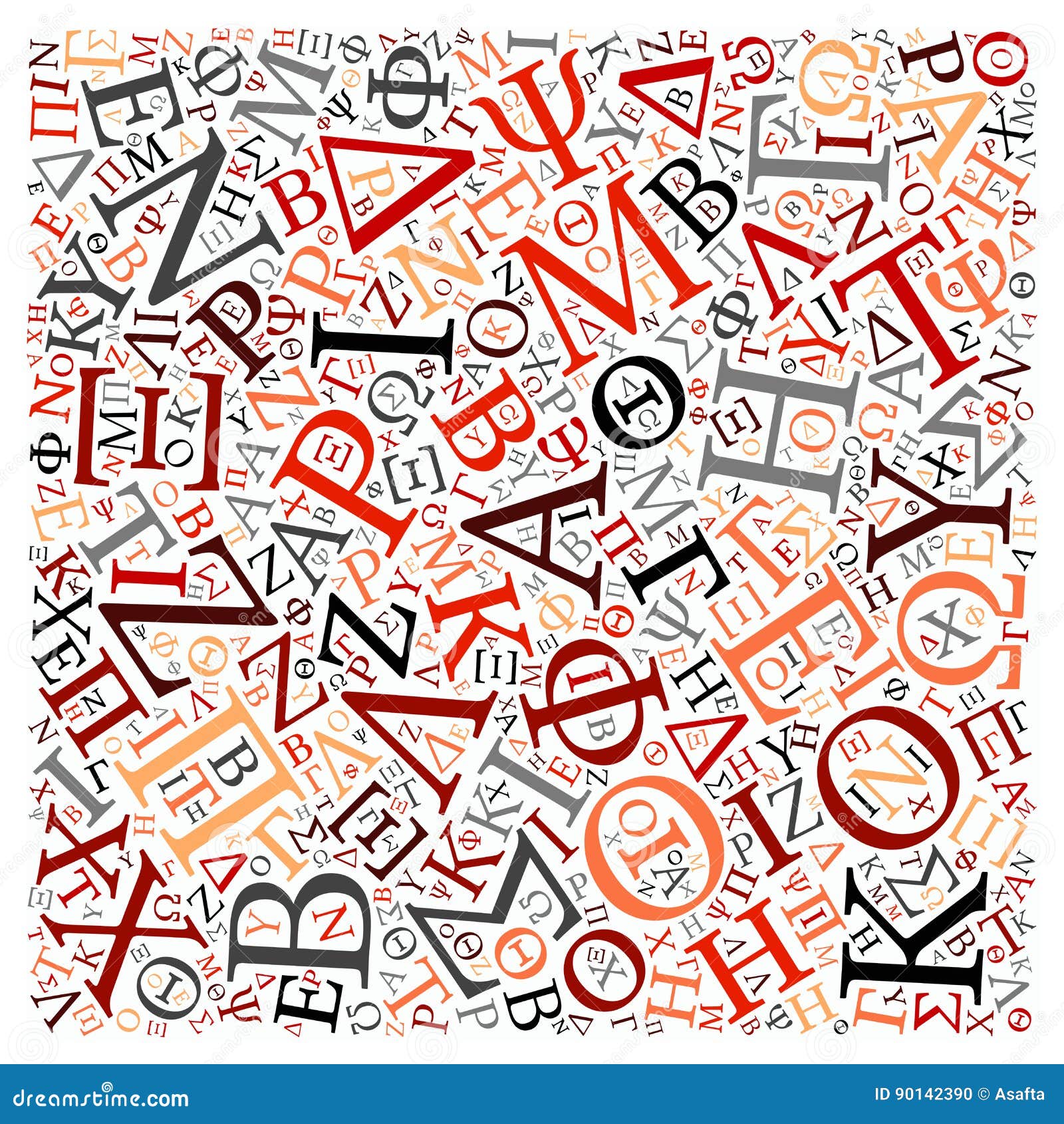Creative Greek Alphabet Texture Background Stock Illustration ...