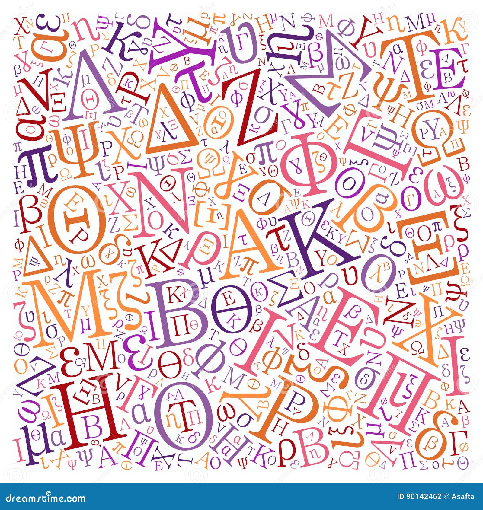 Creative Greek Alphabet Texture Background Stock Illustration ...