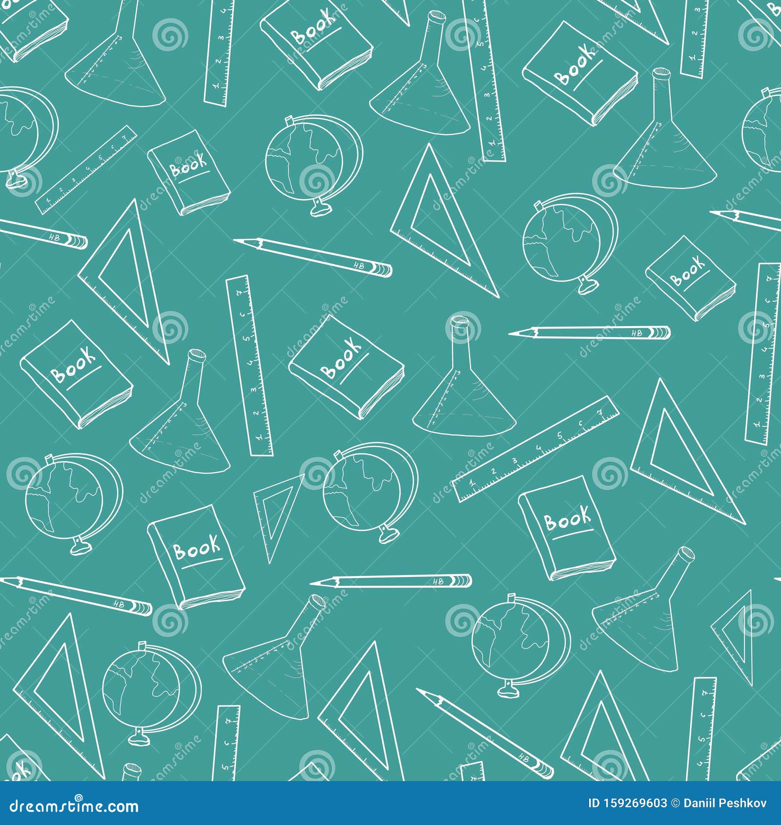 Creative Green Education Background Stock Illustration - Illustration ...