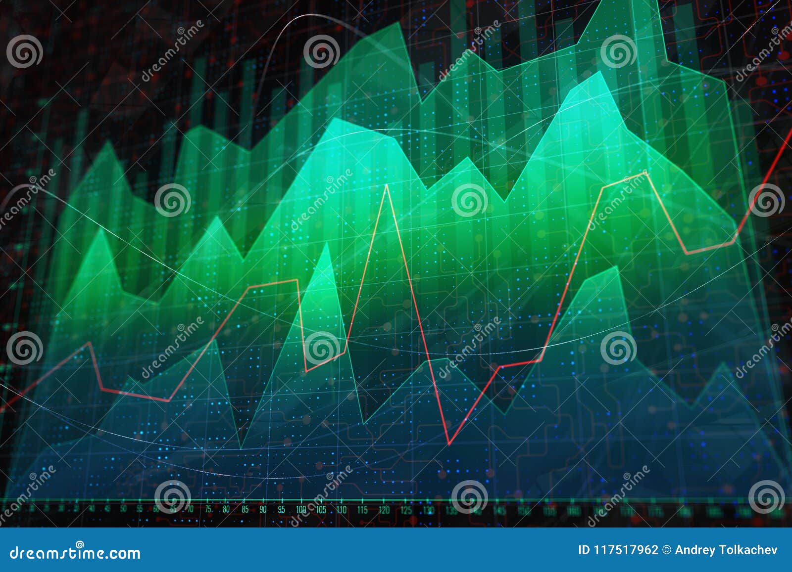 Creative Green Forex Backdrop Stock Illustration - Illustration of ...