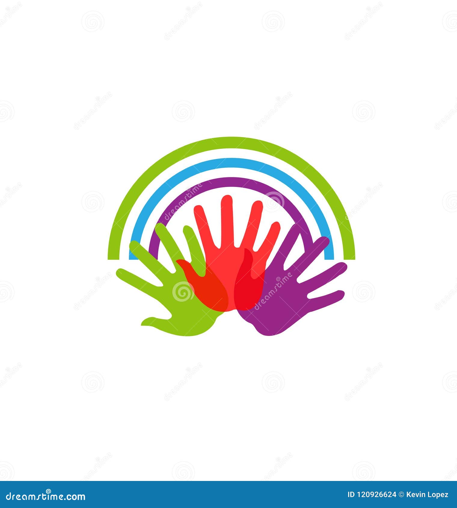 Creative Group Hands Vector Logo Stock Vector - Illustration of network ...
