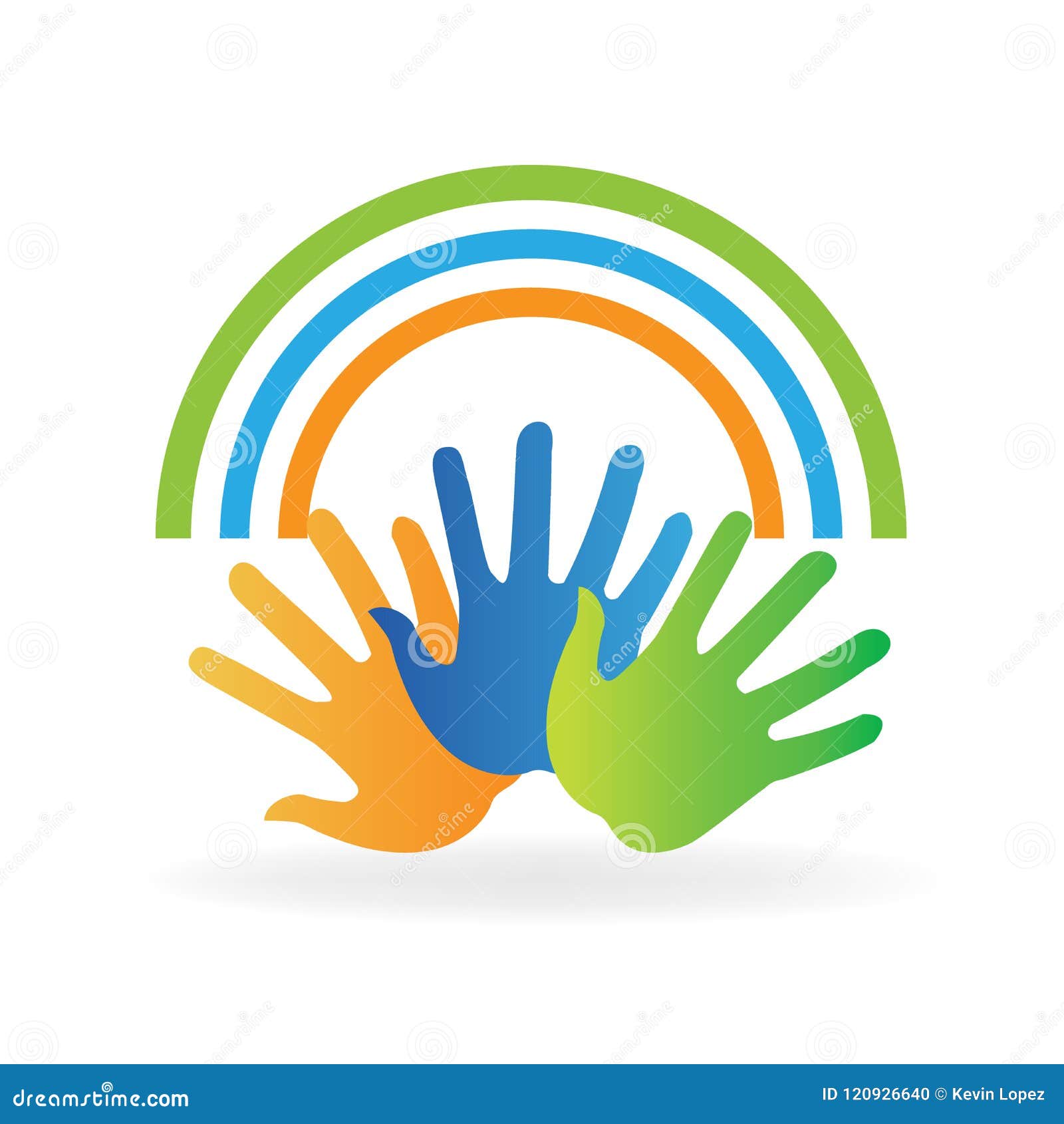 Creative Group Hands Vector Logo Stock Vector - Illustration of group ...