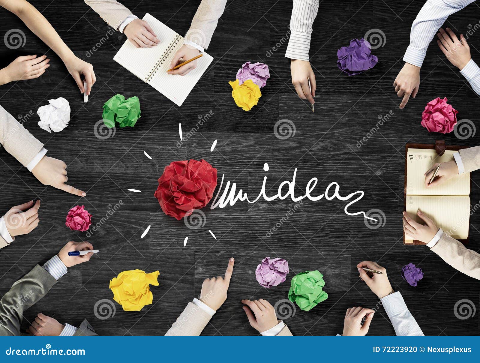 Creative group at work stock photo. Image of business - 72223920