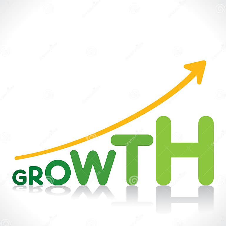 Creative growth graph stock vector. Illustration of arrow - 40716582