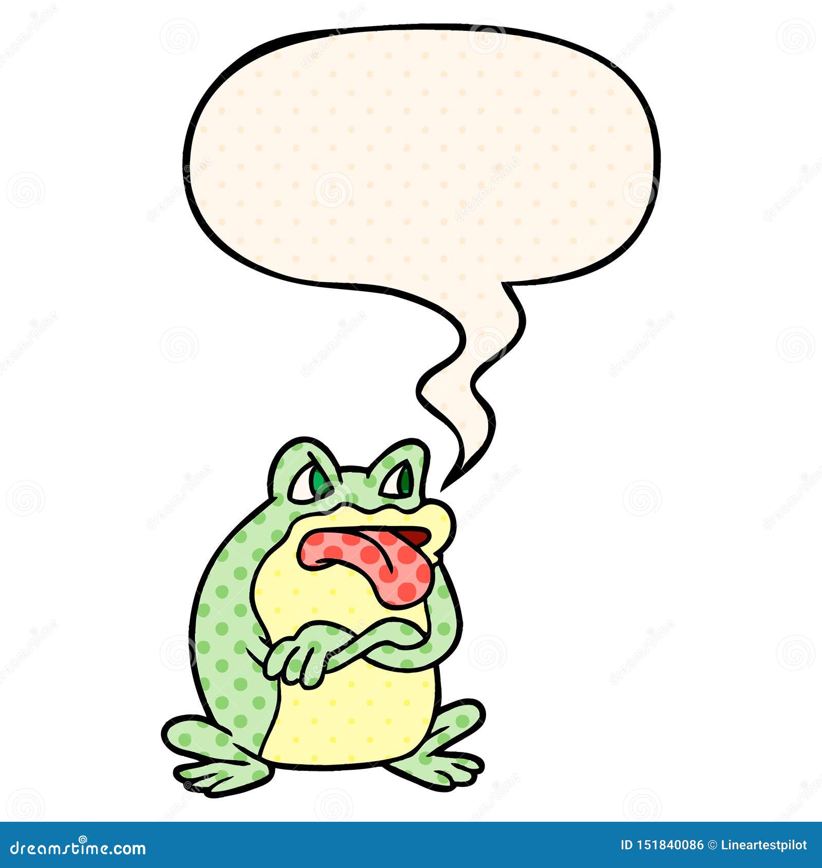 Grumpy Fat Frog Cartoon Character | CartoonDealer.com #21144673