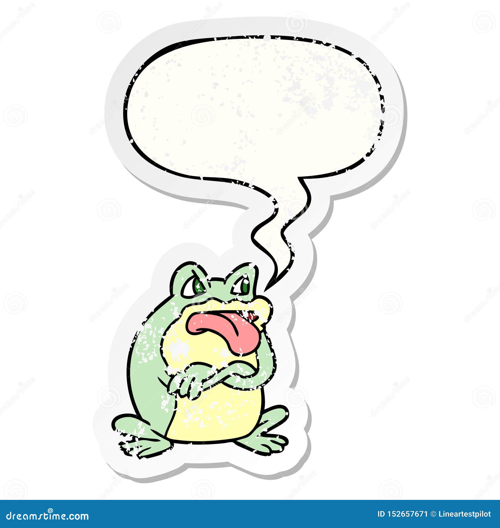 Grumpy Fat Frog Cartoon Character | CartoonDealer.com #21144673