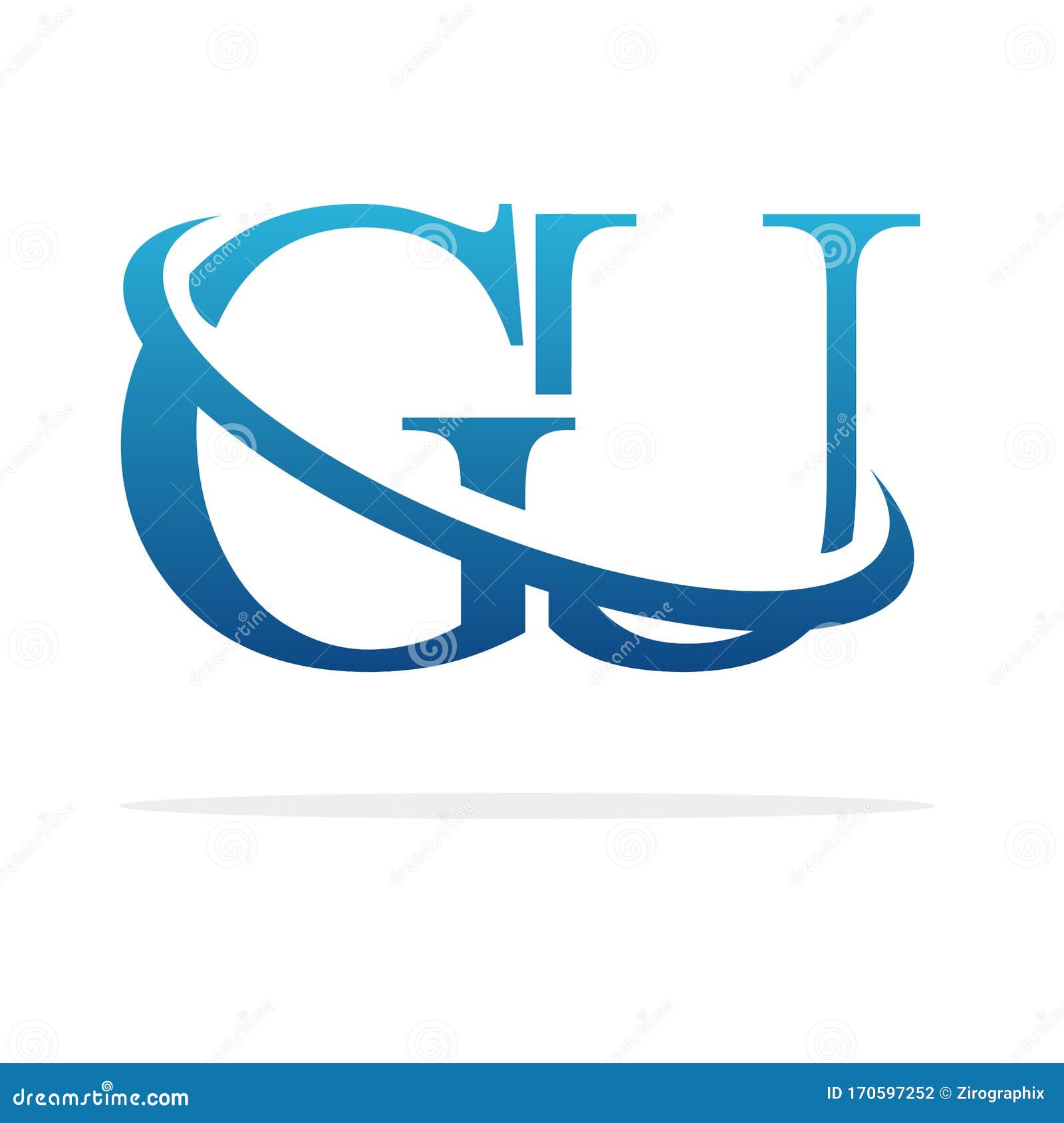 Creative GU Logo Icon Design Stock Vector - Illustration of design ...