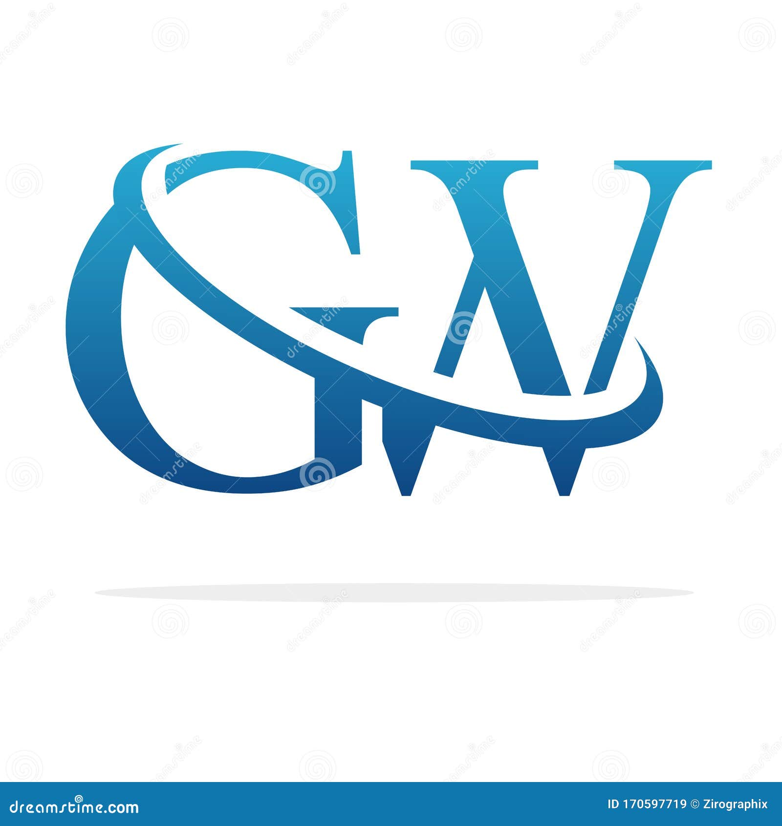 Creative GW Logo Icon Design Stock Vector - Illustration of design ...