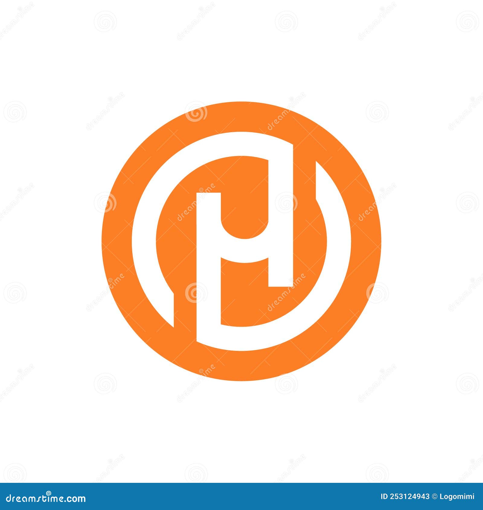 Creative H Letter Logo Design Vector Template. Geometric Letters Logo ...