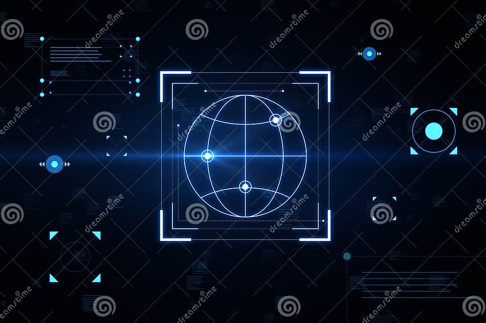 Creative Hacking Interface on Background. Code Window High Tech UI and ...