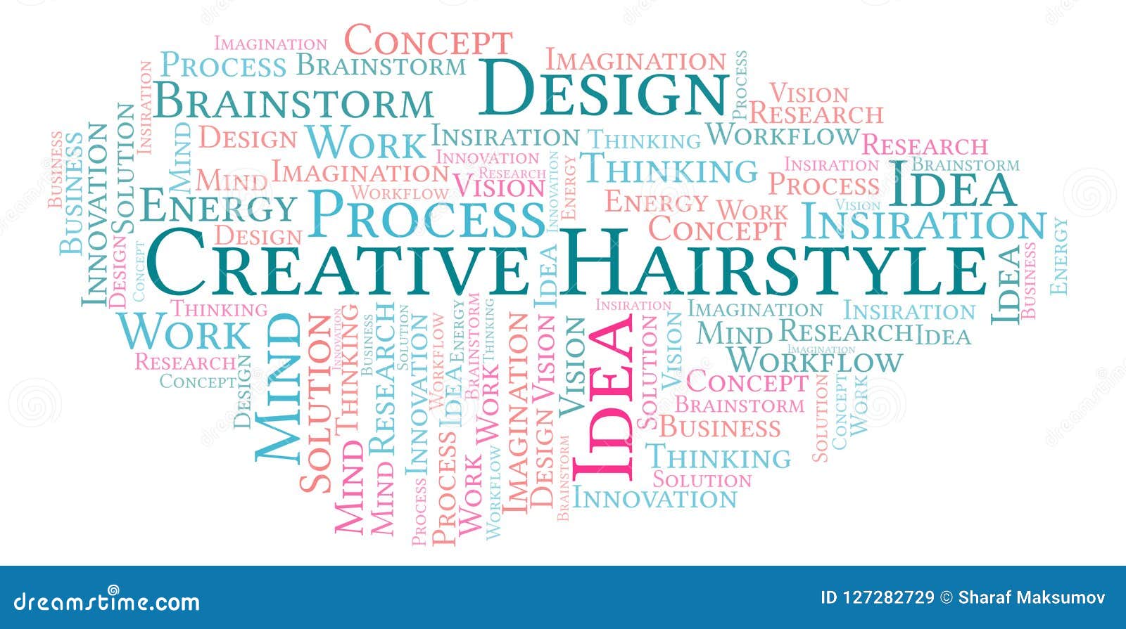 Creative Hairstyle Word Cloud, Made with Text only. Stock Illustration ...