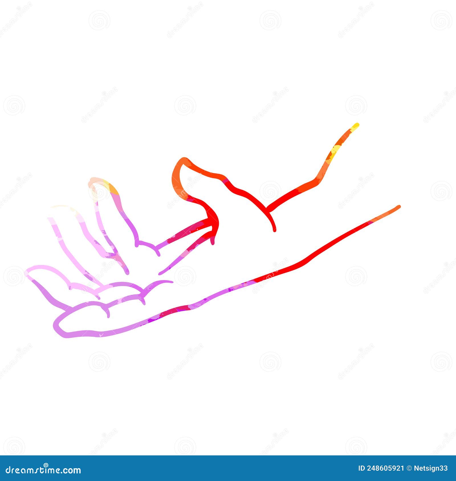 Creative Hand Expression Colourful Art Stock Vector - Illustration of ...