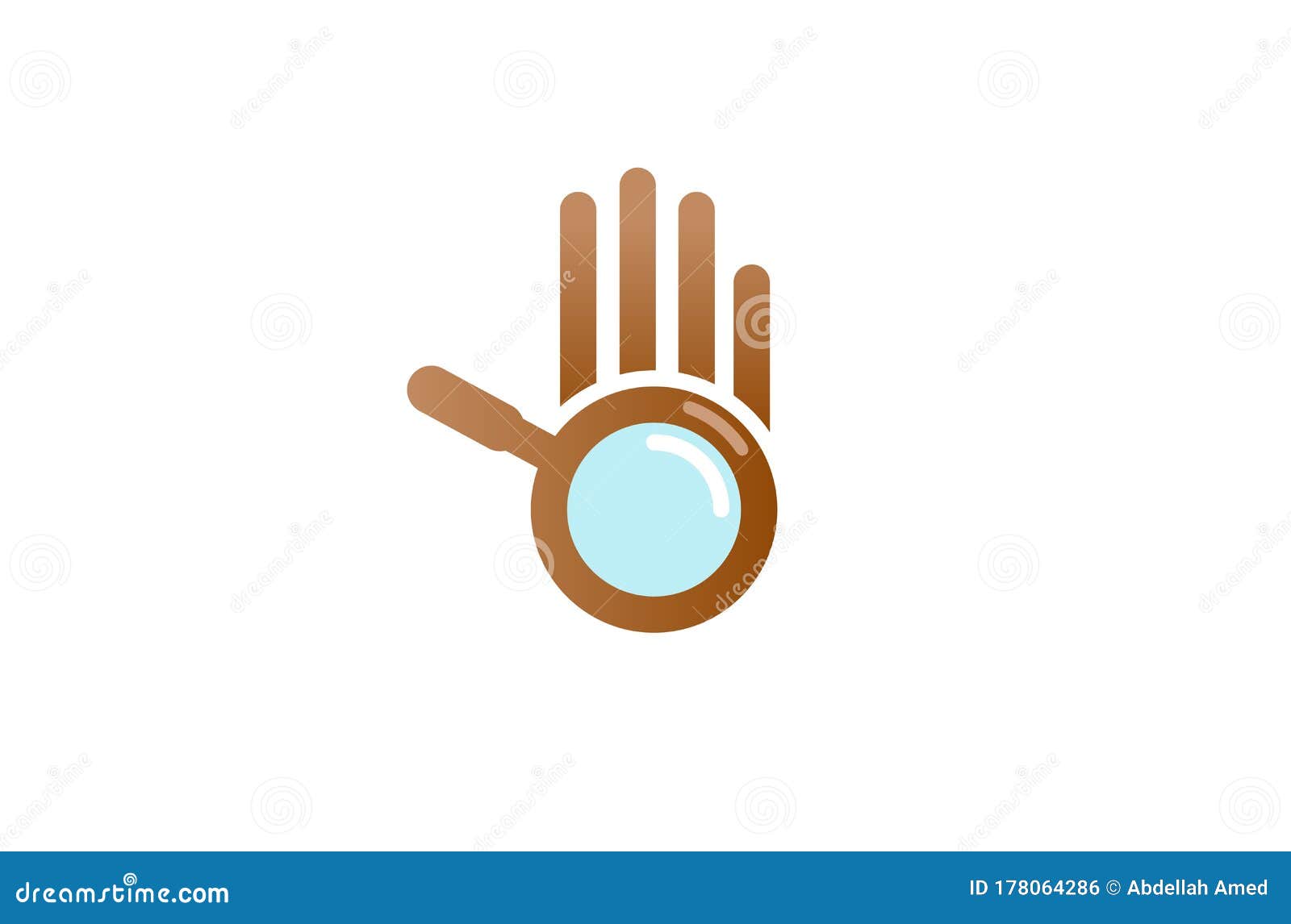 Creative Hand Lamp Logo stock vector. Illustration of lens - 178064286