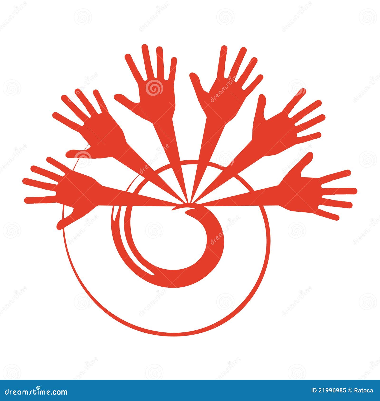 Creative hands stock vector. Illustration of innovation - 21996985