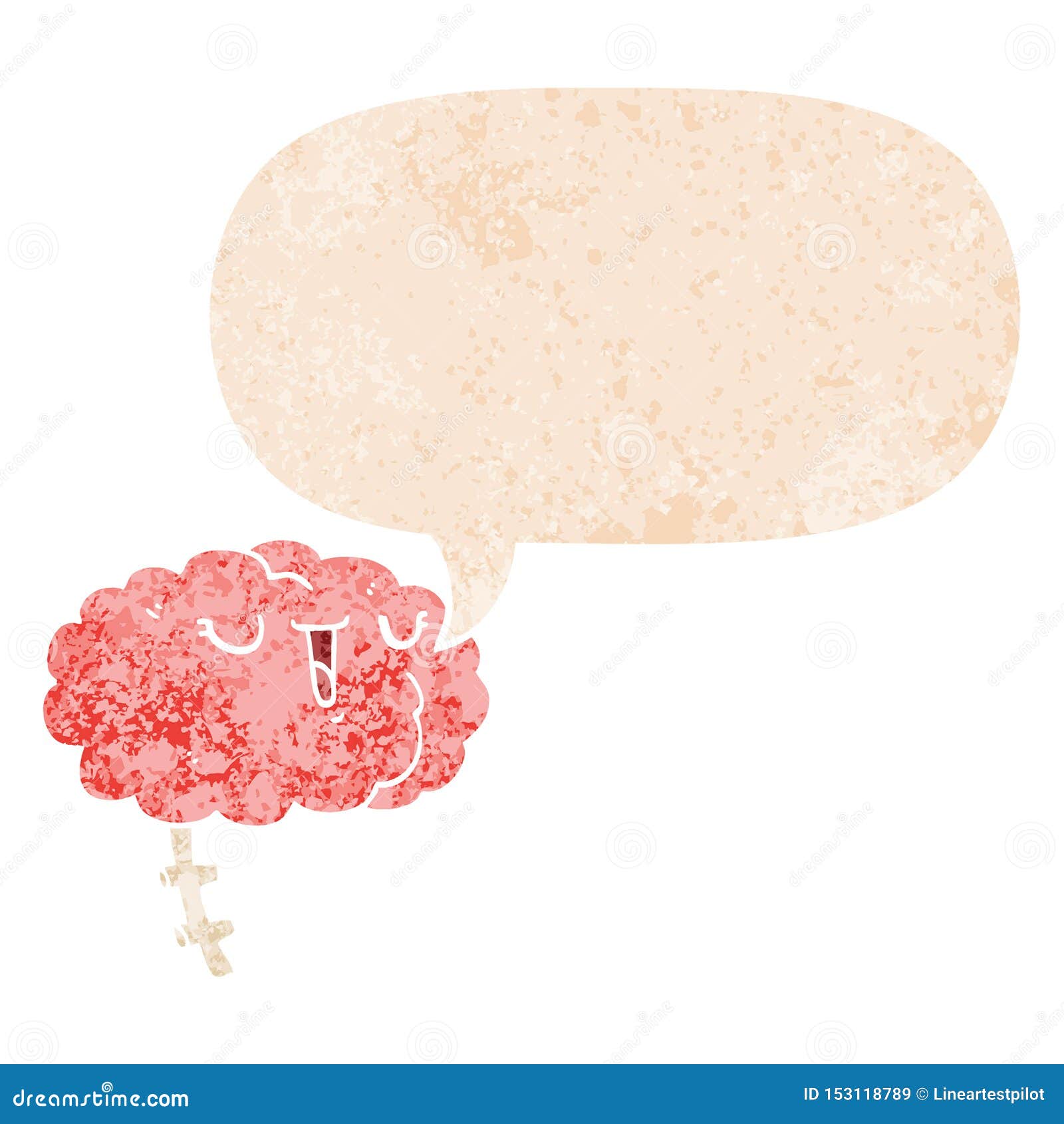 Brain With Speech Bubble And Question Mark Cartoon Vector ...