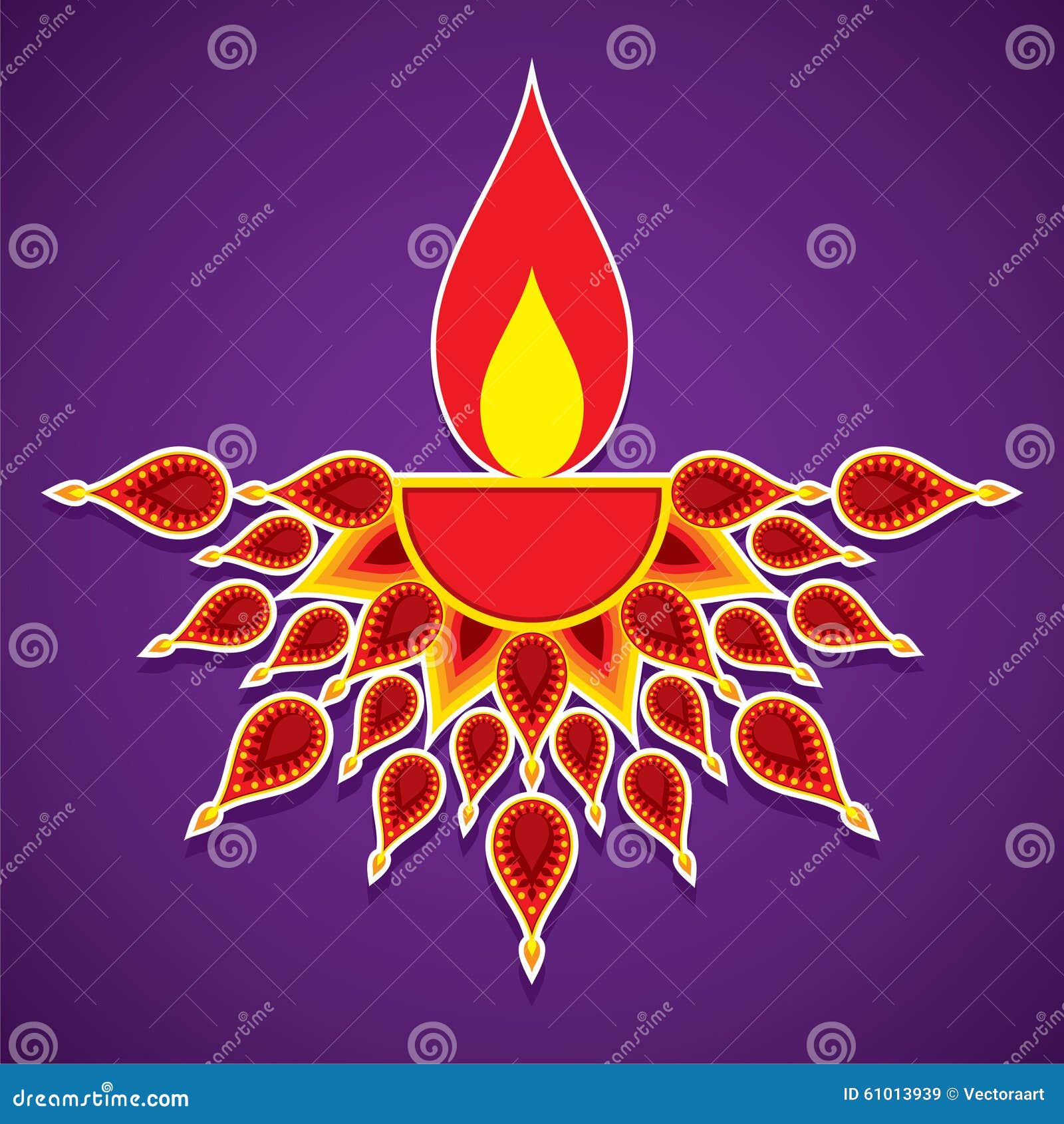 Creative Happy Diwali Greeting Design Stock Vector - Illustration of ...