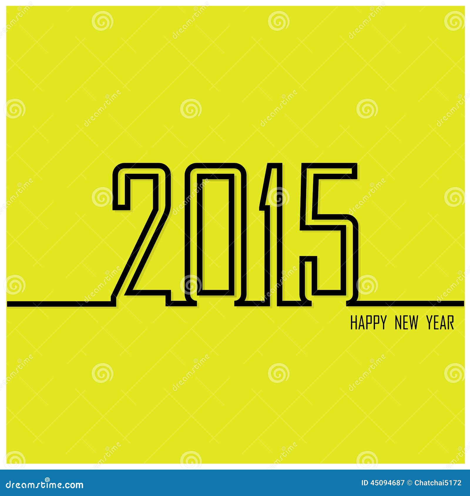 Creative Happy New Year 2015 Text Design Stock Vector - Illustration of ...