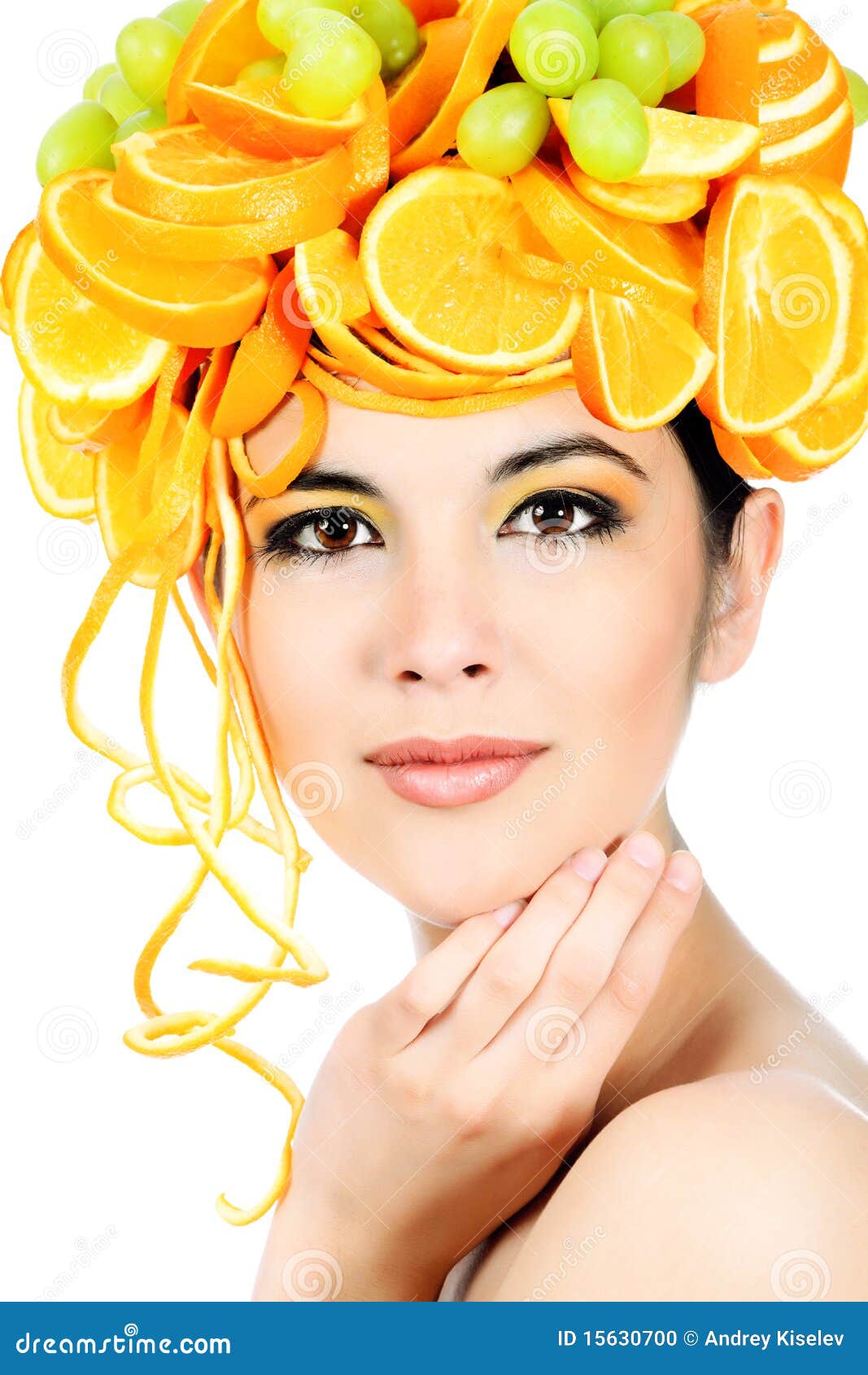 Creative hat stock photo. Image of juicy, face, headwear - 15630700