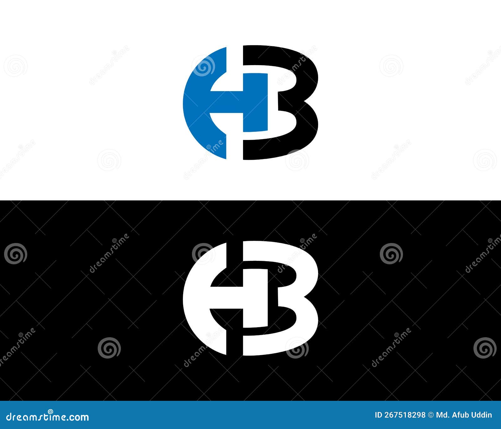 Creative HB Logo and Icon Design Stock Vector - Illustration of logo ...