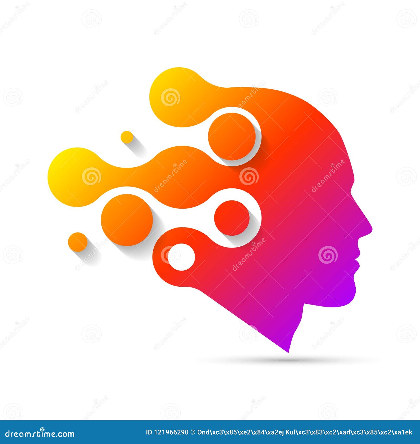 Creative Head. Human Brain. Abstract Concept. Vector. Symbol Stock ...