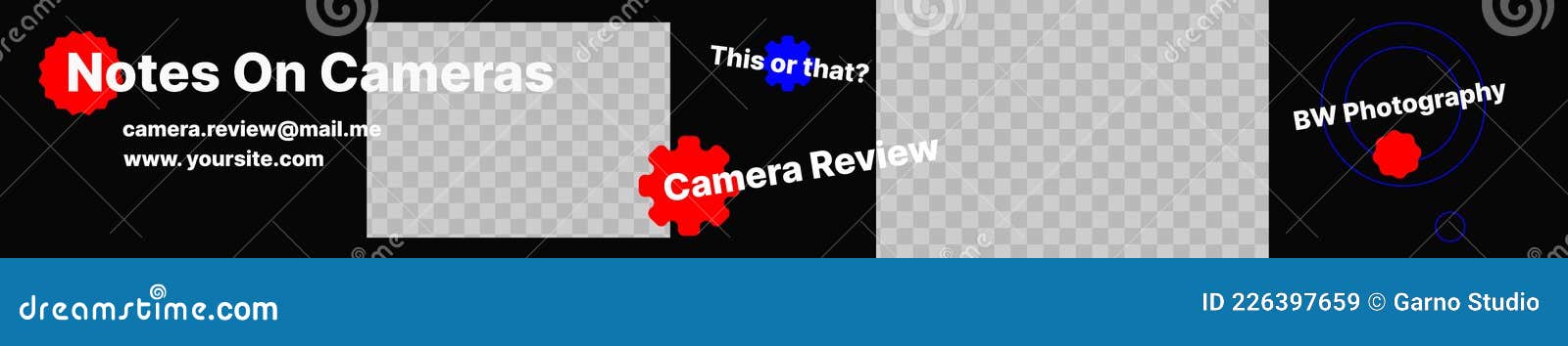 Creative Header For Your Camera Review Channel On Video Platform ...