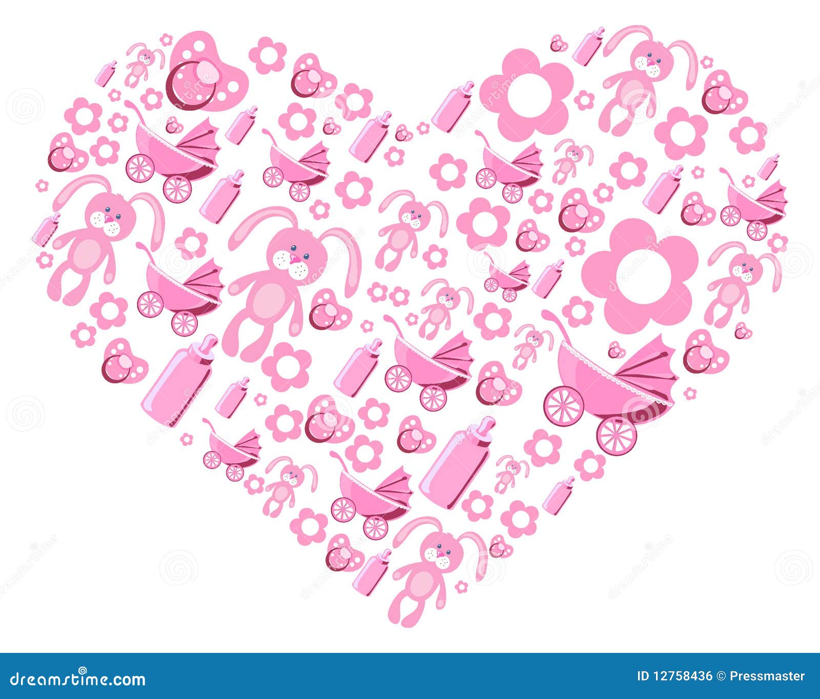Creative heart stock illustration. Illustration of love - 12758436