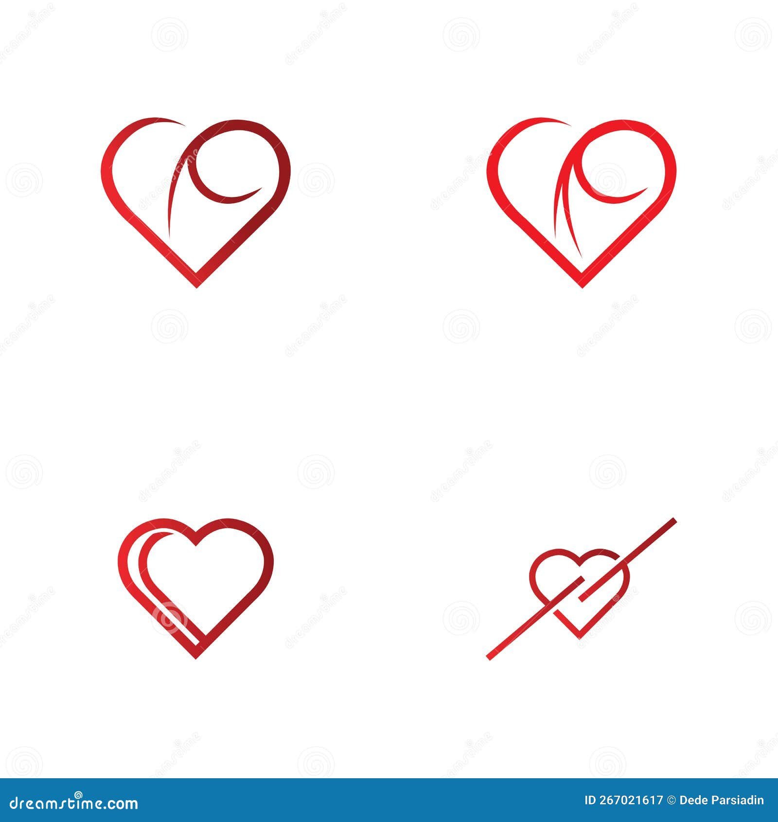 Creative Heart Logo and Symbol Design Vector Template Stock Vector ...