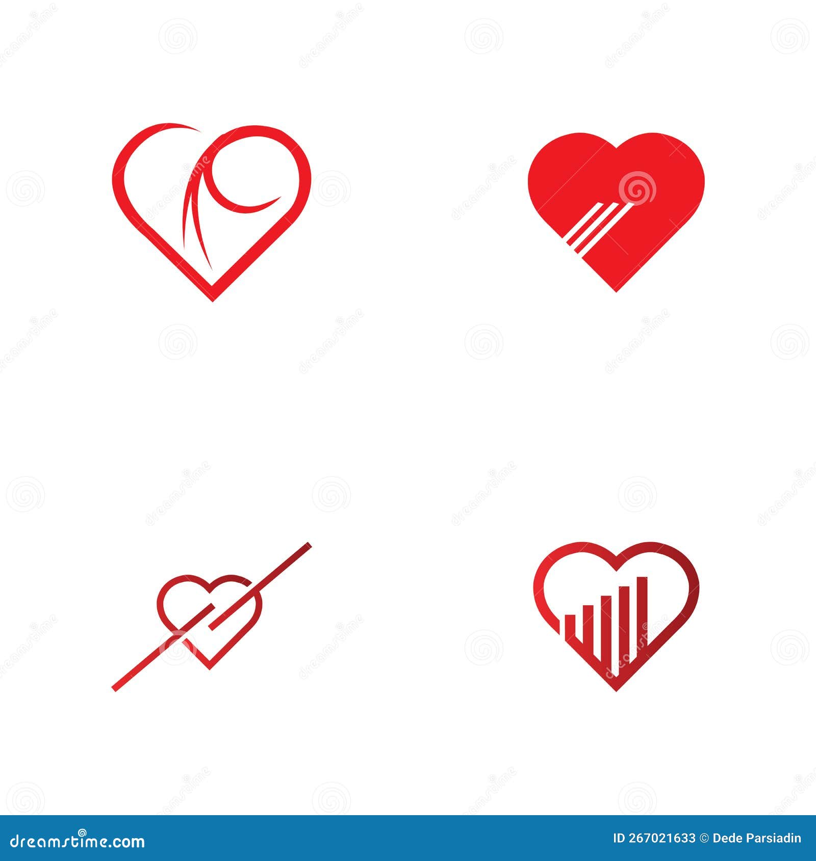 Creative Heart Logo and Symbol Design Vector Template Stock Vector ...