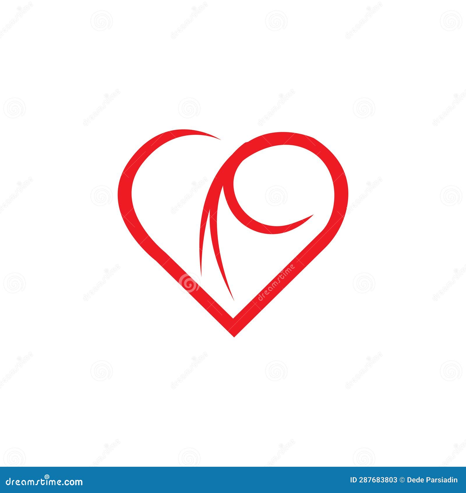 Creative Heart Logo and Symbol Design Vector Template Stock Vector ...