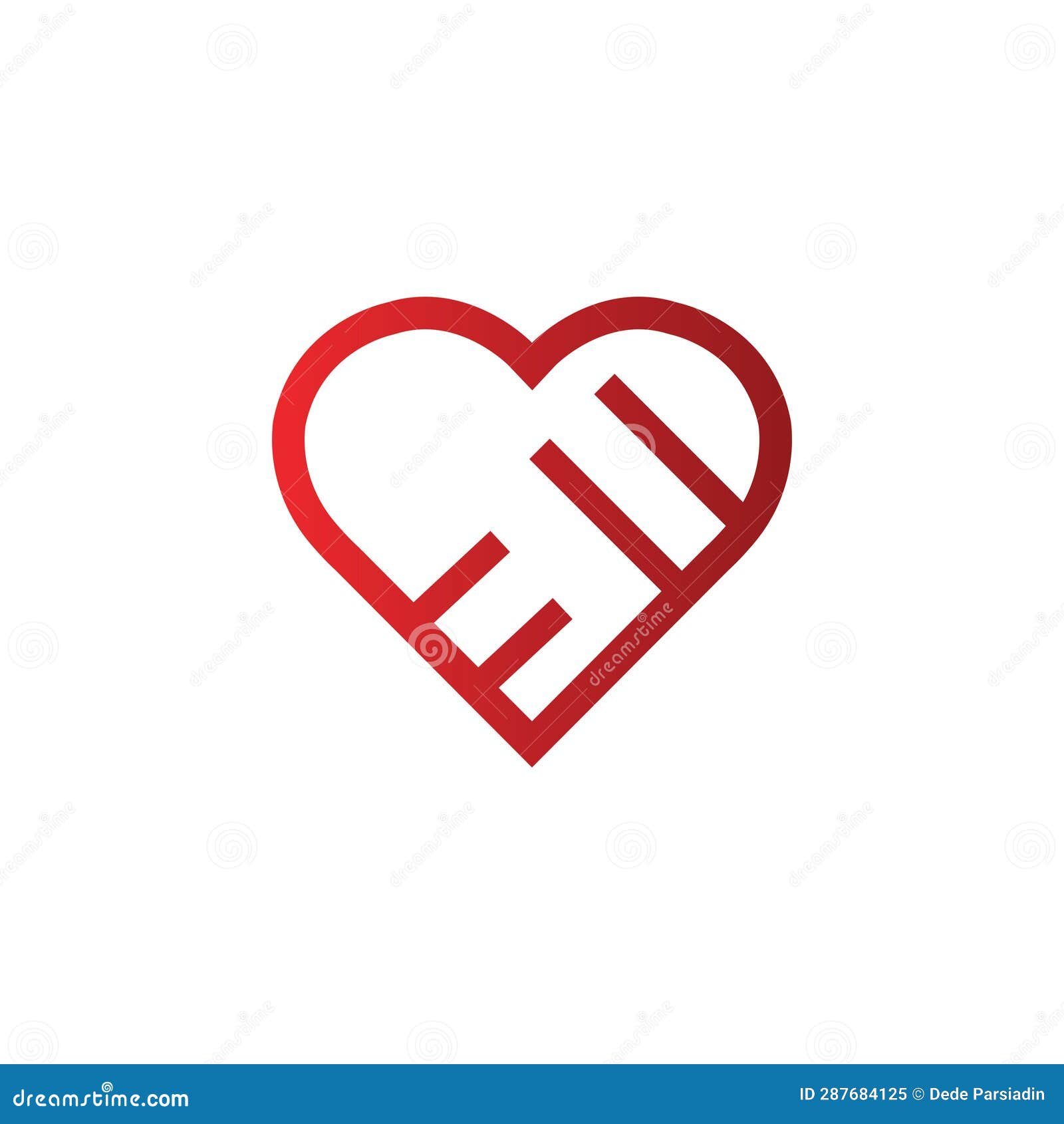 Creative Heart Logo and Symbol Design Vector Template Stock Vector ...