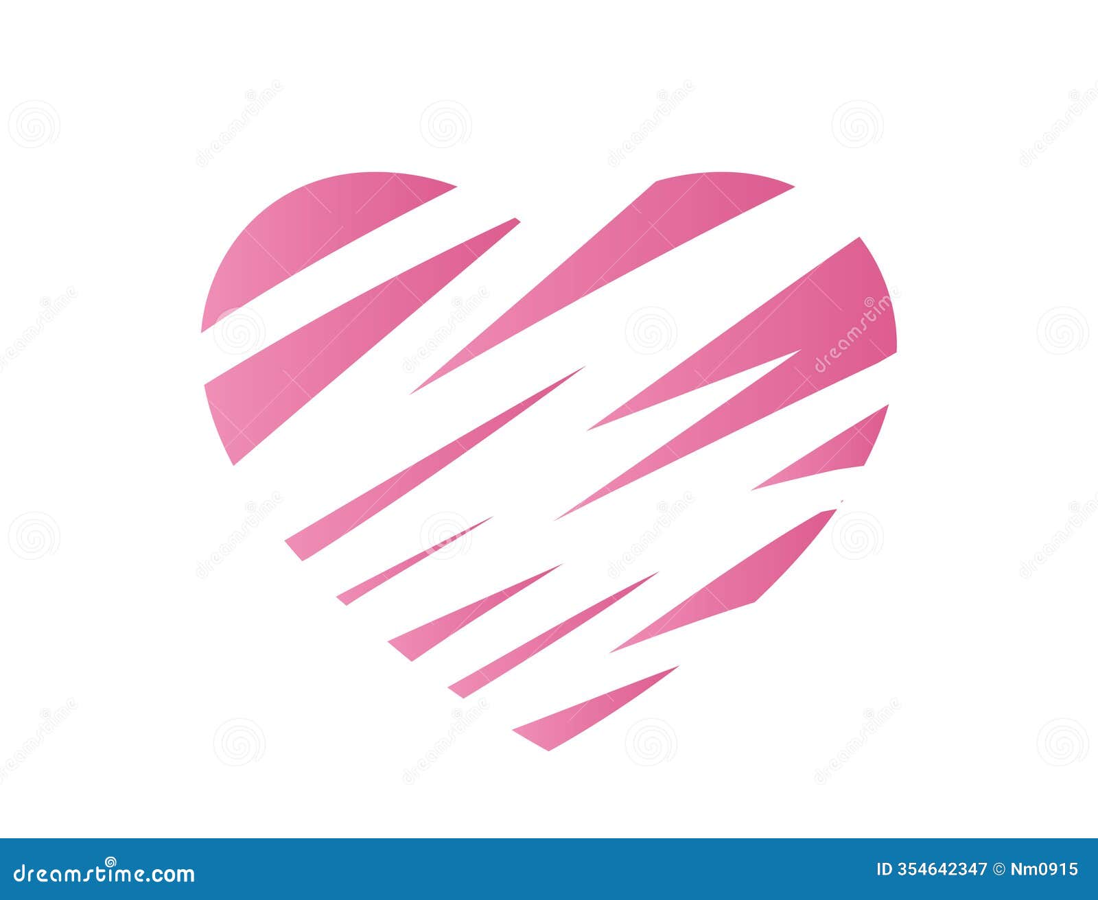 Creative Heart Shape. Love, Romantic and Valentines Design Element ...