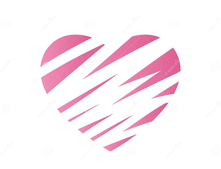 Creative Heart Shape. Love, Romantic and Valentines Design Element ...