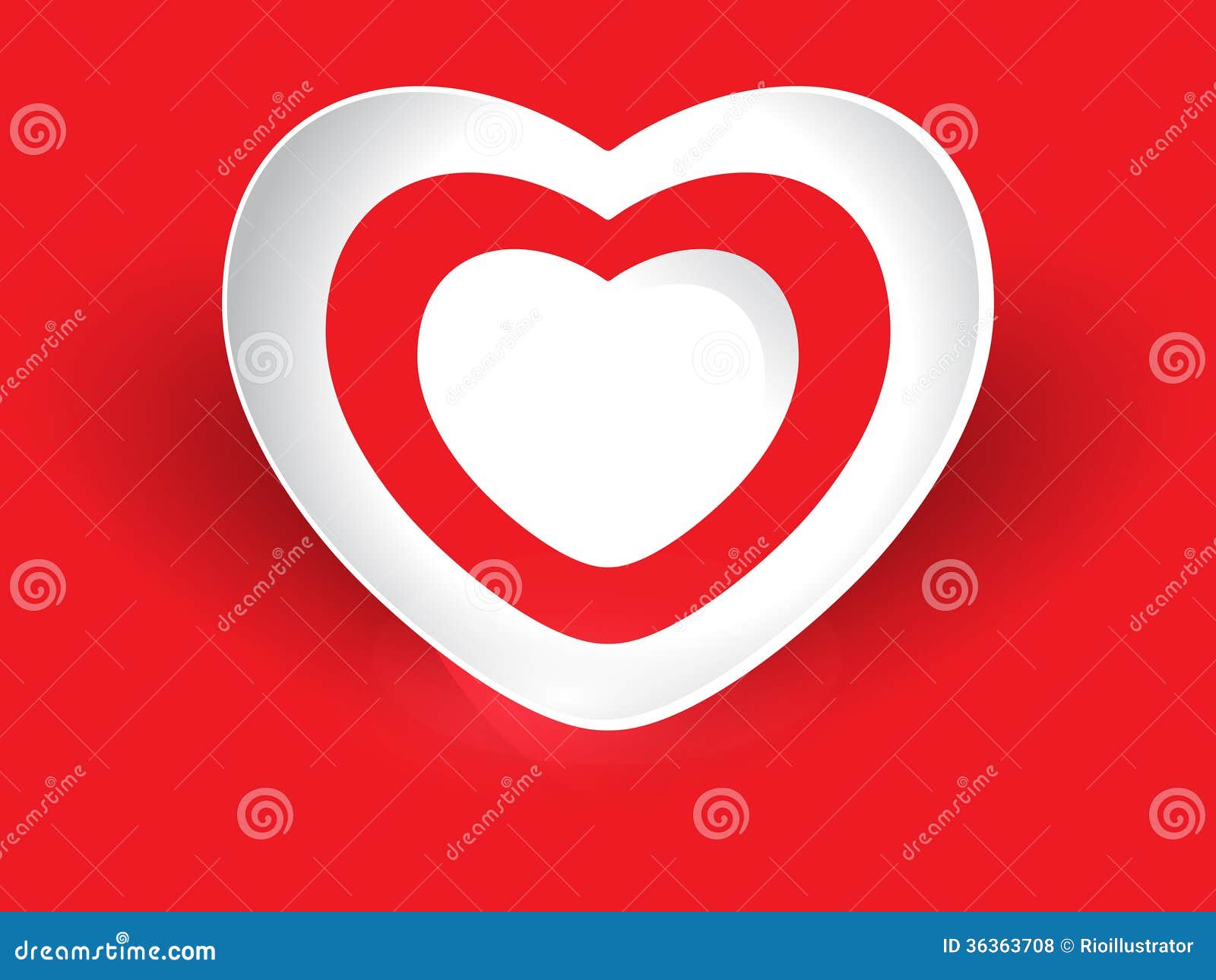 Creative Heart Shape stock vector. Illustration of drawing - 36363708
