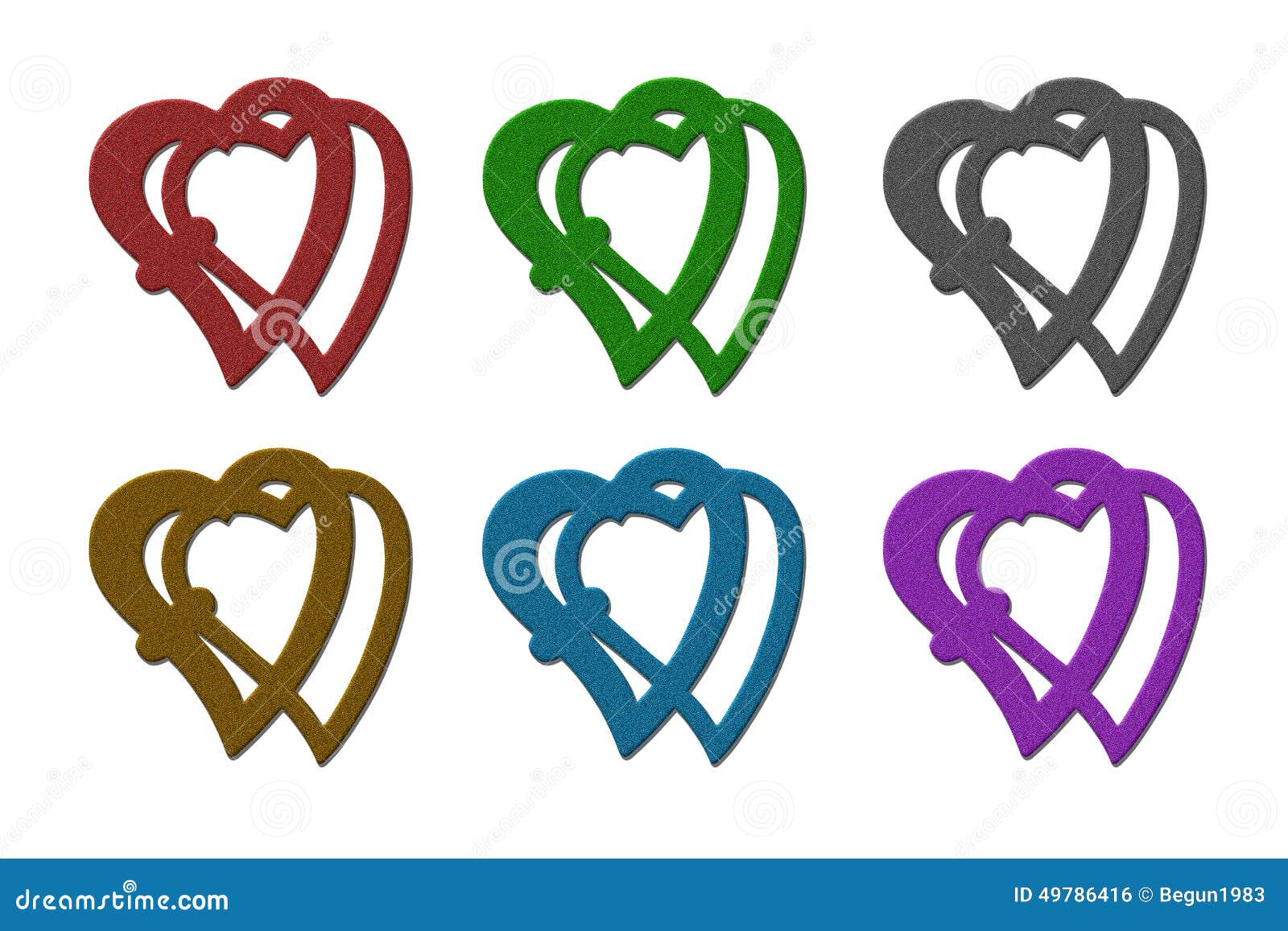 Creative hearts stock illustration. Illustration of hearts - 49786416