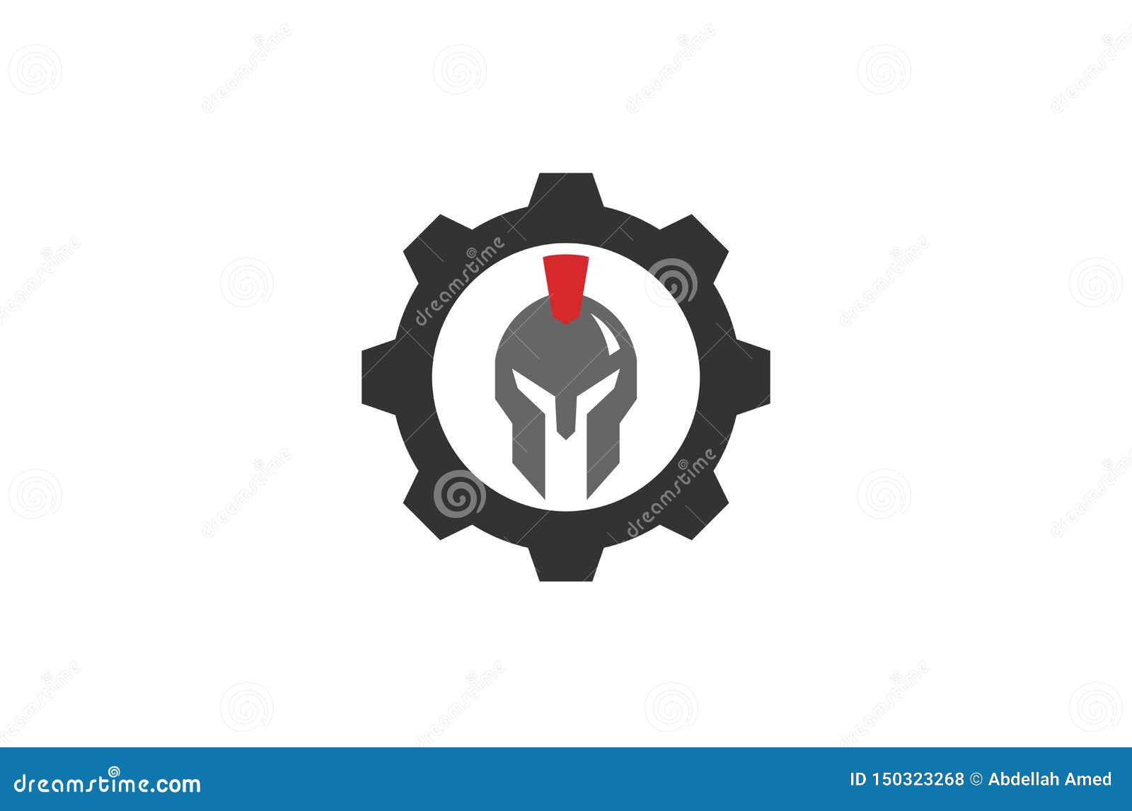 Creative Helmet Tech Warrior Logo Design Illustration Stock Vector ...