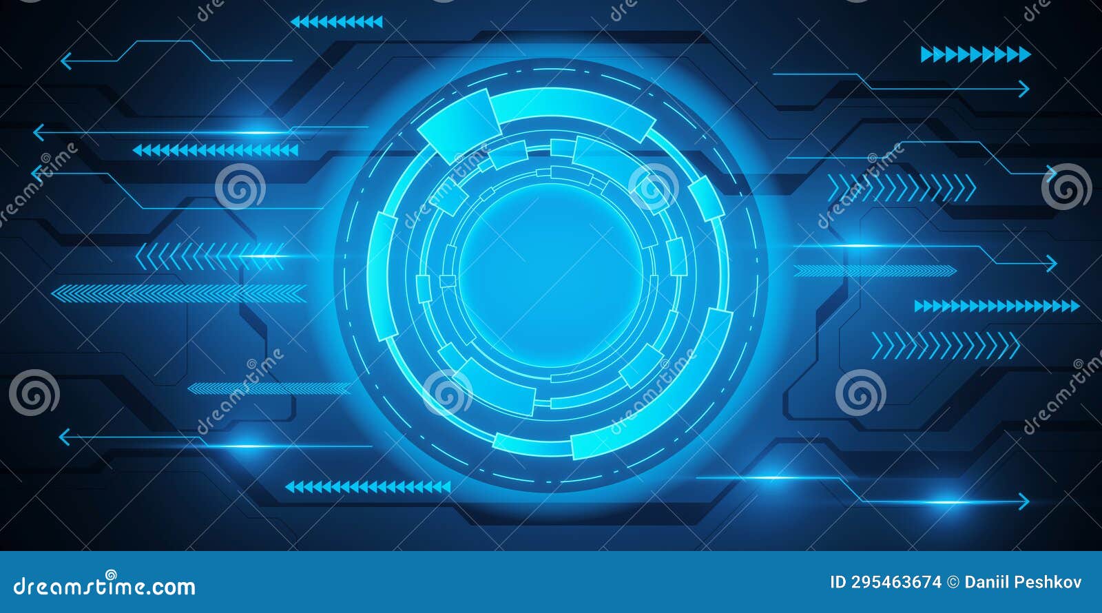 Creative Hi-tech Background. Landing Page Concept. 3D Rendering Stock ...