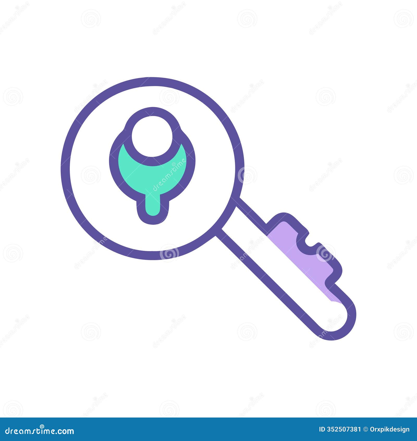 Creative Hidden Key Icon for Quests Stock Illustration - Illustration ...