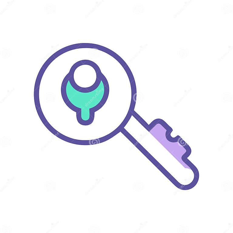 Creative Hidden Key Icon for Quests Stock Illustration - Illustration ...