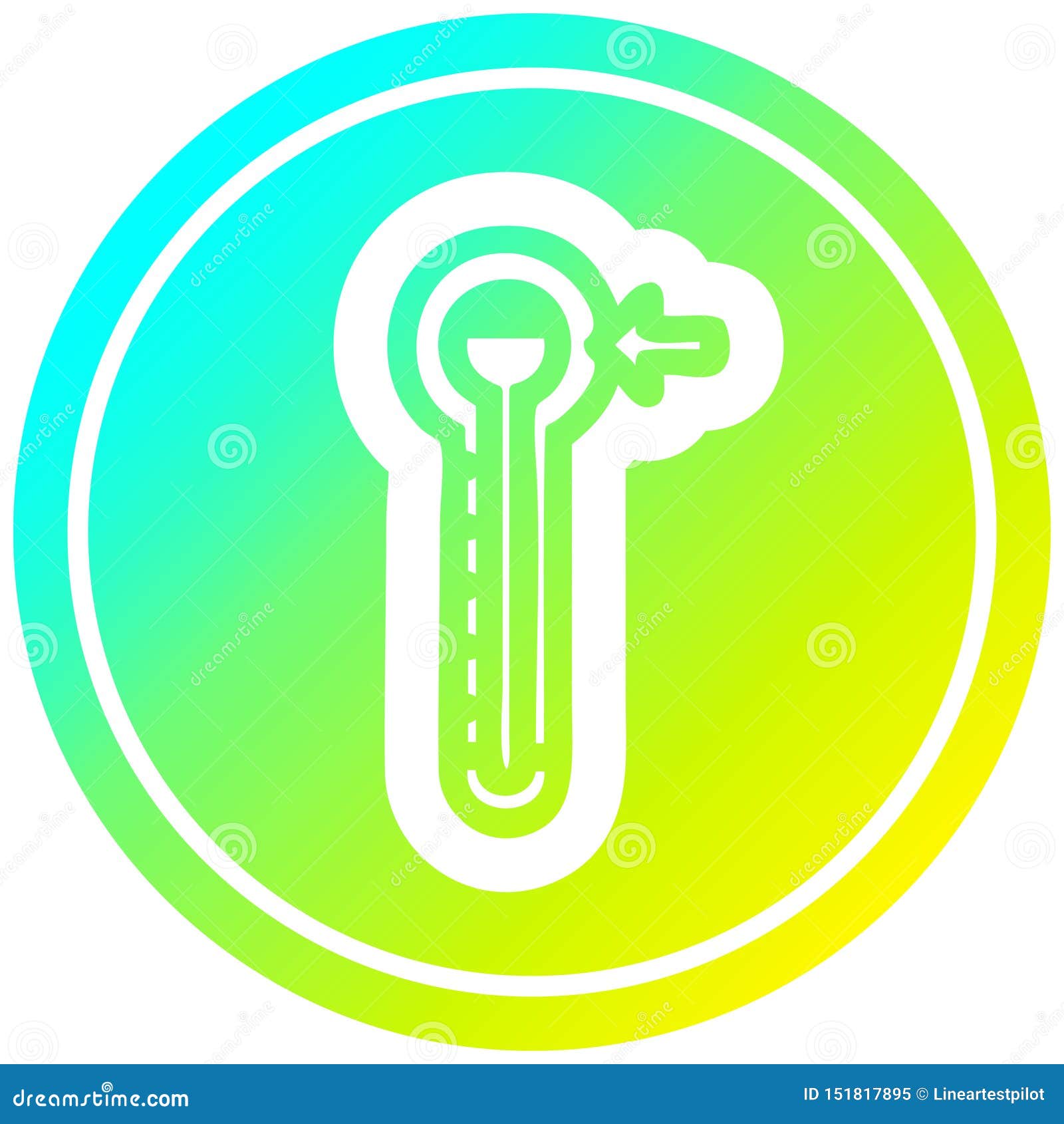A Creative High Temperature Circular in Cold Gradient Spectrum Stock ...
