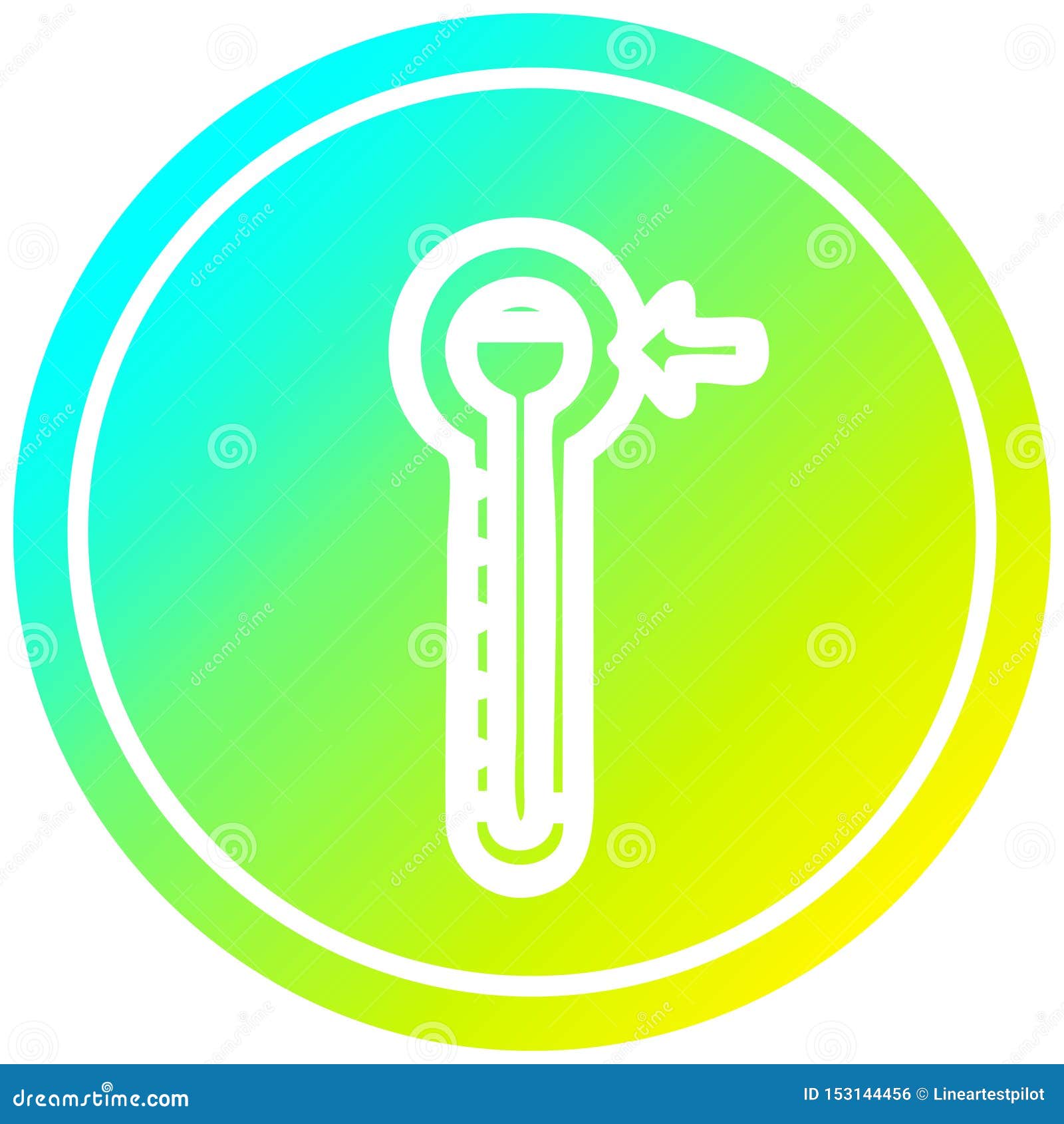 A Creative High Temperature Circular in Cold Gradient Spectrum Stock ...